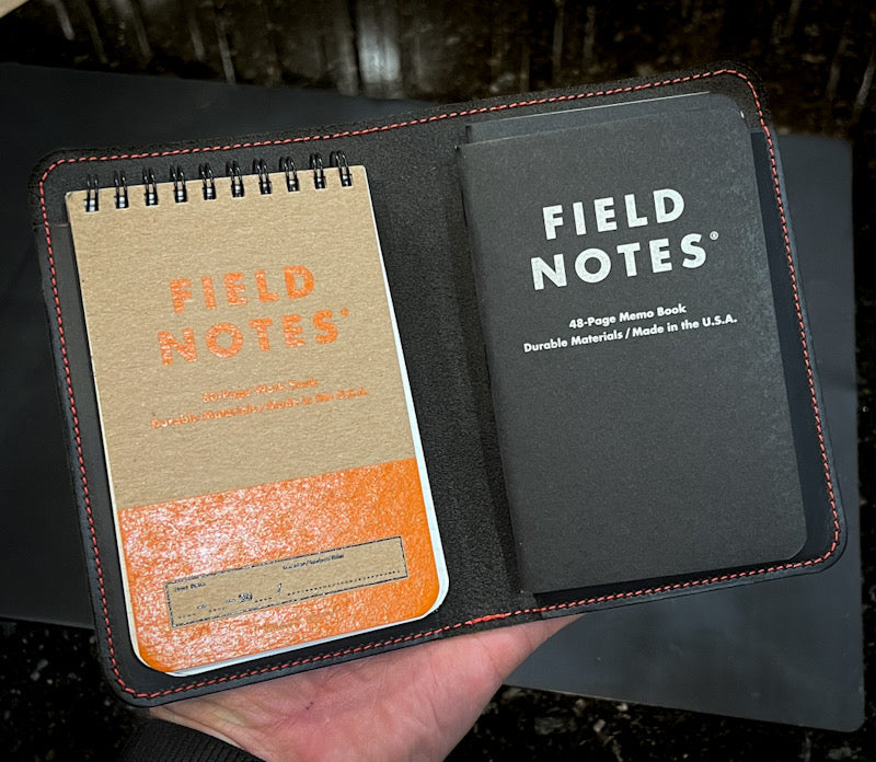 Prototype Pocket Notebook Cover – Custom Leather and Pen