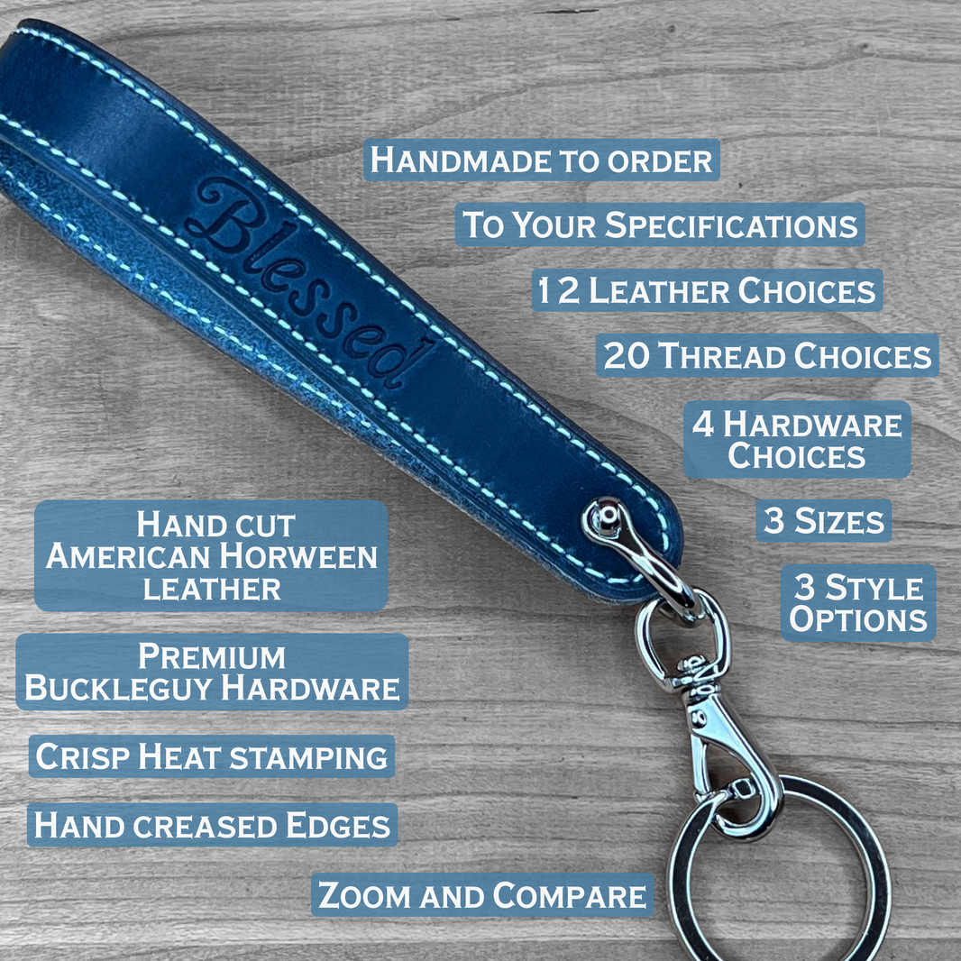 Handcrafted Keychains – Custom Leather and Pen